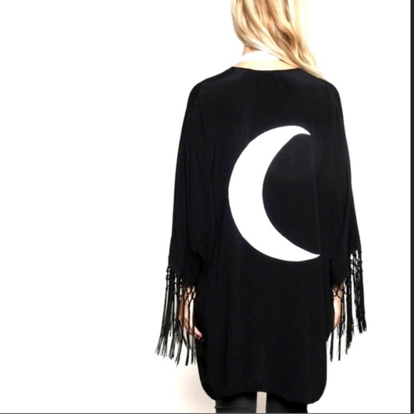 Gypsy Warrior | Tops | Gypsy Warrior Moon Fringe Kimono Festival ...